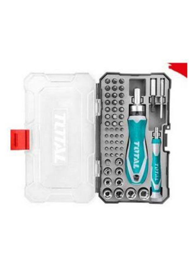 TOTAL 55Pcs Screwdriver Bits Set Teal / Grey | Best Price Egypt | Cairo ...