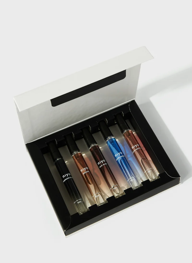 Niya 5x10 5-Piece EDP Gift Set Men's Perfume 5x10ml | Best Price UAE
