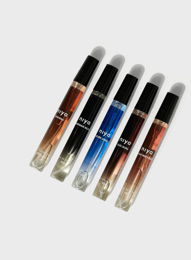 Niya 5x10 5-Piece EDP Gift Set Men's Perfume 5x10ml | Best Price UAE