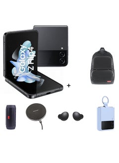 تسوق سامسونج وGalaxy Z Flip 4 5G Single SIM + eSIM Graphite 8GB RAM ...