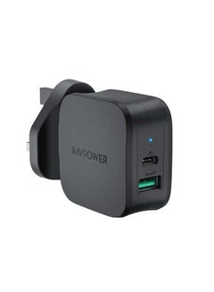 RAVPOWER RP-PC144 PD Pioneer 30W 2-Port Wall Charger black UAE | Dubai, Abu Dhabi