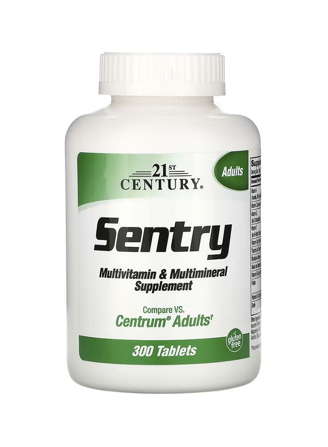 21st Century Sentry Multivitamin Multimineral Supplement - 300 Tablets ...