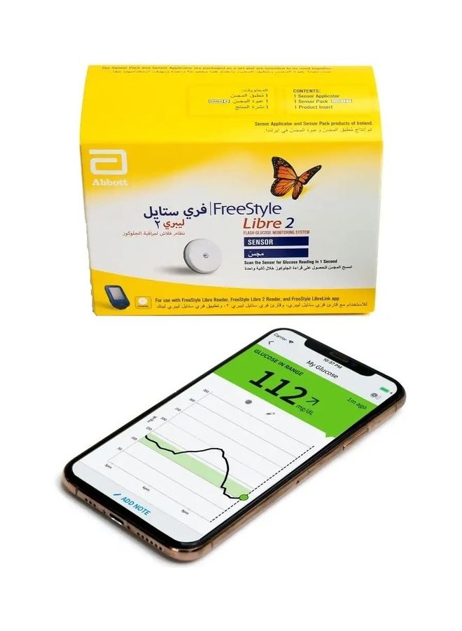 Buy FreeStyle Libre Libre 2 Flash Glucose Monitoring System Sensor Kit ...