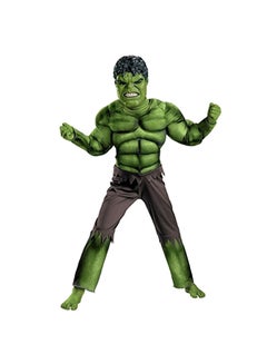 Fancydresswale Hulk Green Polyester Muscle Costume With Mask And ...