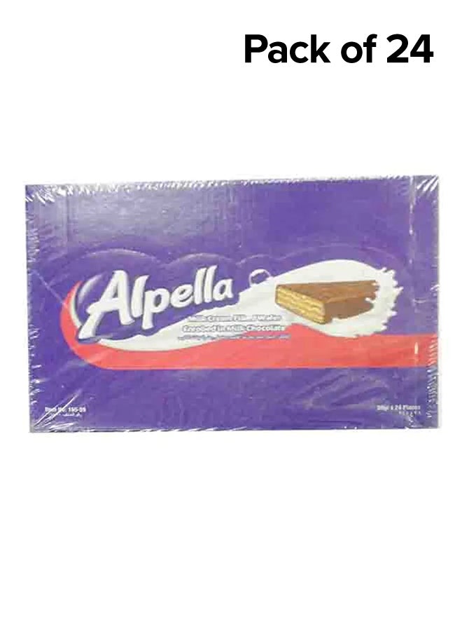 Ulker Alpella Milk Chocolate Wafer 38grams Pack of 24 | Best Price UAE ...