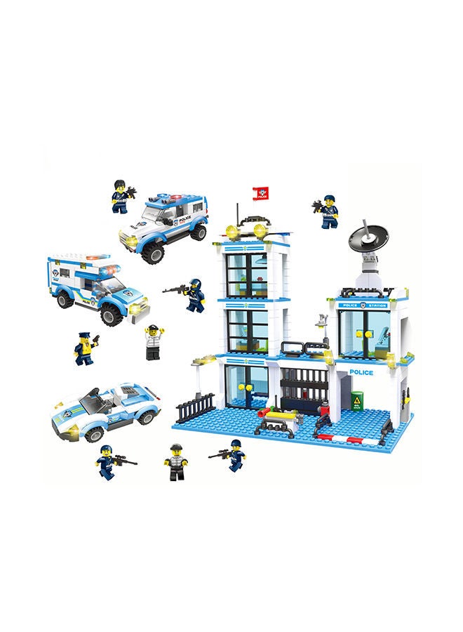 Generic City Police Station Building Blocks, 818 Piece | Best Price UAE ...