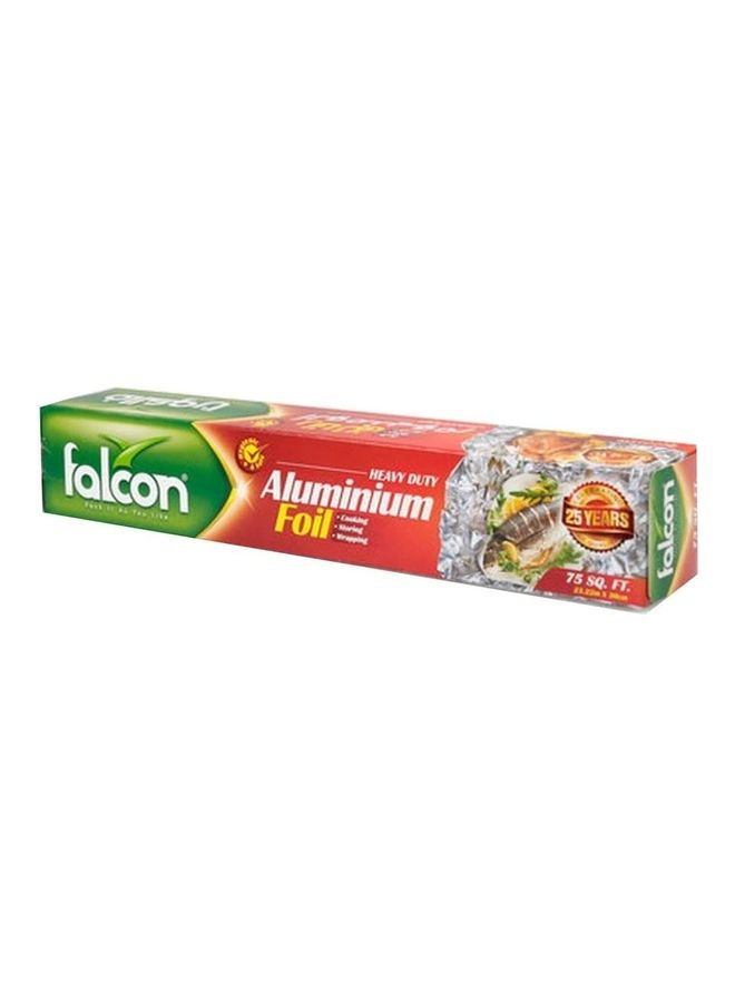 Falcon Aluminum Foil Silver 75sqft Red/Green/Silver 23.22m × 30cm ...