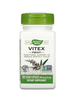 Nature's Way Vitex Fruit 400mg - 100 Vegetarian Capsules KSA | Riyadh ...