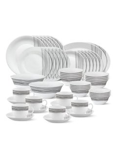 BOROSIL Larah Plano Opal 50 Piece Dinner Set Spring Fall White UAE ...