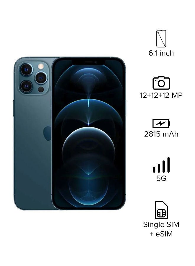 Apple iPhone 12 Pro With Facetime 256GB Pacific Blue 5G - Middle East ...