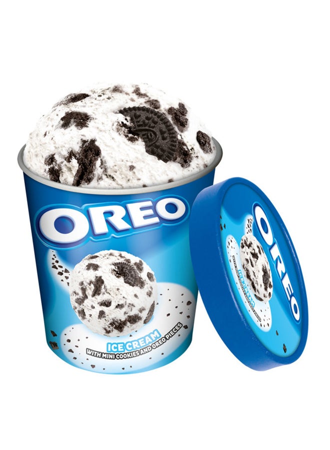 Buy Oreo Vanilla Flavor Ice Cream With Biscuits Pieces Online | 15 ...