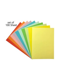 Generic 100-Piece A4 Size Rainbow Color Sheets A4 UAE | Dubai, Abu Dhabi