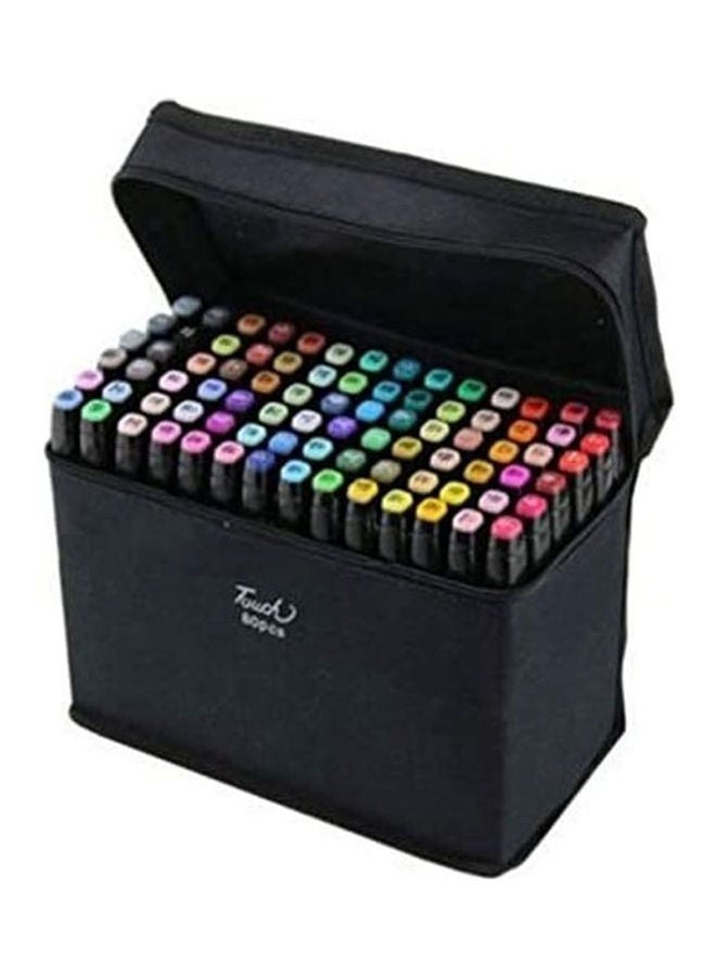 KUYING 80-Piece Graphic Marker Pen Multicolour | Best Price KSA ...