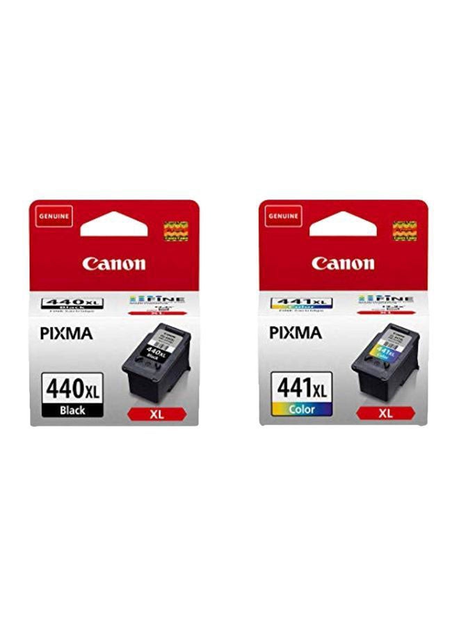 Canon Pack of 2 Canon 440XL/441XL Ink Cartridge Set Black & Tri Colour ...
