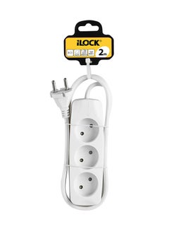 iLOCK PluGuard Power Strip 3 Outlets With Cable 2 m 3500W - 250V - 16A ...