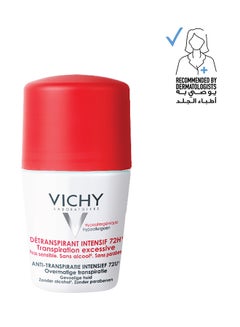 Vichy 72 Hours Stress Resist Excessive Perspiration Deodorant White/Red ...