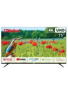 Nobel 75 Inch LED Frameless UHD 4K SMART TV with LG WebOS 5.0 and Magic ...