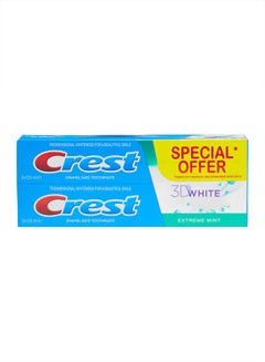 Crest 3D White Extreme Mint Toothpaste 125ml Pack of 2 UAE | Dubai, Abu ...