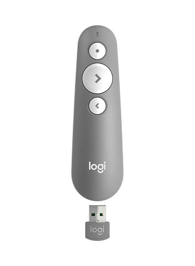 Logitech R500 Wireless Presentation Remote, 2.4 GHz and Bluetooth, USB ...