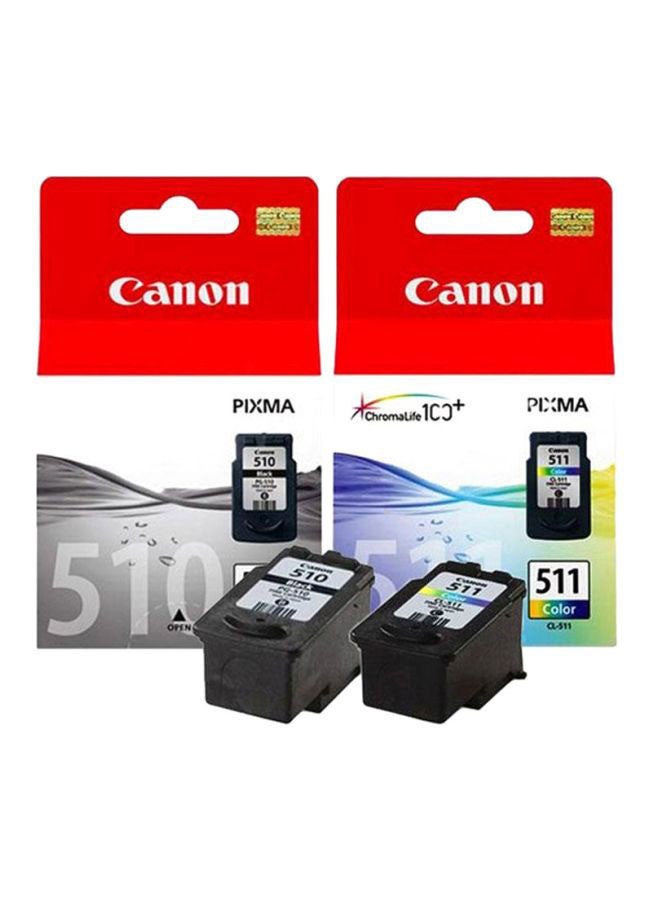 Canon 510 Black & 511 Color Cartridges Multicolour | Best Price KSA ...
