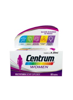 Centrum Centrum Women, 60 Tablets, Specially Formulated Multivitamin ...