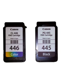 Canon Pack of 2 Canon Pixma 445/446 Ink Cartridge Set Black & Tri ...