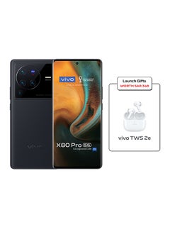 vivo X80 Pro Dual SIM Cosmic Black 12 GB RAM 256GB 5G With TWS2e Earbuds - Middle East Version ...