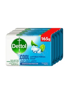 Dettol Instant Cool Antibacterial Bathing Soap Pack Of 4 UAE | Dubai ...