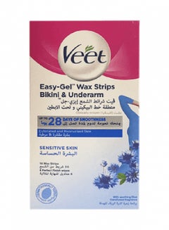 Veet Easy-Gel Wax Strips Bikini And Underarm,16 Strips UAE | Dubai, Abu ...
