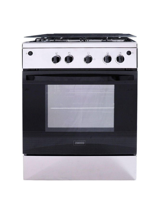 ZANUSSI Freestanding Gas Cooker, 4 Burners, ZCG61026XA Stainless steel ...