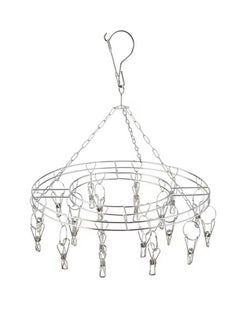 fashionhome Stainless Steel Circular Shape Clothes Hanger With ...