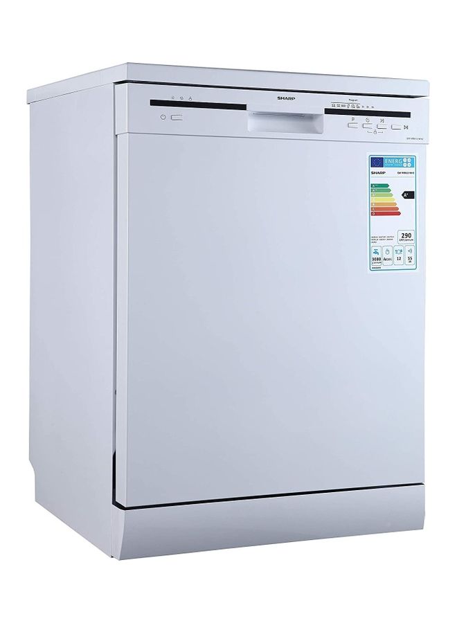 SHARP Dishwasher With 6 Program QW-MB612K-WH3 White | Best Price KSA ...