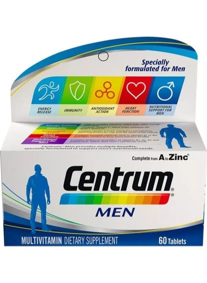 Centrum Centrum Multivitamin Tablets for Men 60's | Best Price KSA ...
