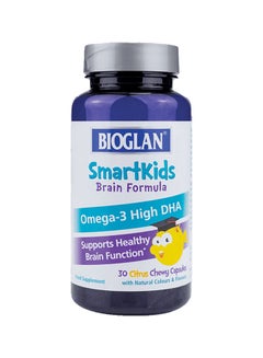 BIOGLAN SmartKids Brain Formula Omega 3 DHA 30 Chewy Capsules UAE ...