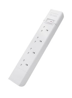 AL FANAR 4 Sockets Cord Extension 13A White 5meter | Best Price KSA ...