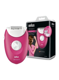 BRAUN Silk-Epil 3 3-273 Epilator Set Raspberry Pink KSA | Riyadh, Jeddah