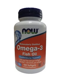 Now Foods Omega-3 Fish Oil 100 Softgels KSA | Riyadh, Jeddah