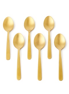 Noon East 6 Piece Teaspoons Set - Made Of Stainless Steel - Silverware ...