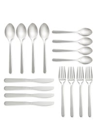 noon east 16 Piece Cutlery Set - Made Of Stainless Steel - Silverware ...