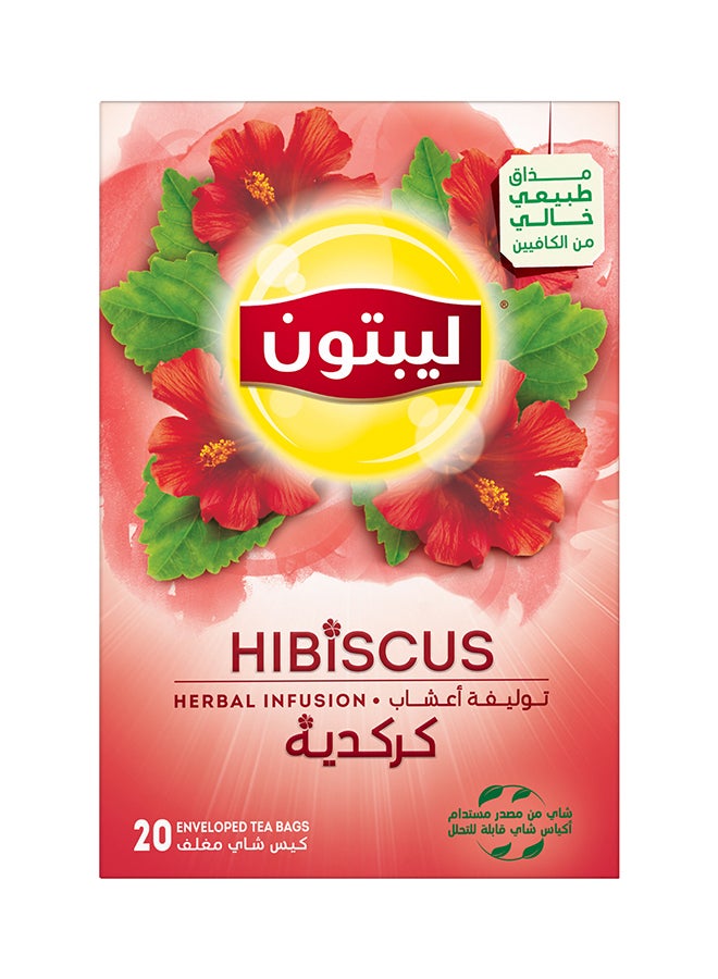 Lipton Herbal Infusion Tea Hibiscus 20 Teabags 2grams Single | Best ...