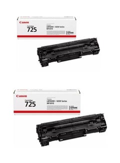 Canon 725 Toner Cartridge Pack Of 2 Black KSA | Riyadh, Jeddah