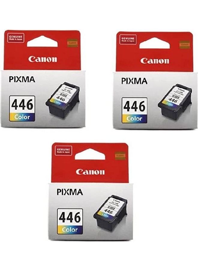 Canon CL-446 C/M/Y Colour Ink Cartridge Pack Of 3 Multicolour | Best ...