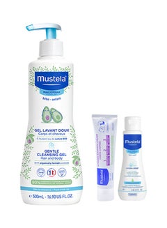 Mustela Baby Gentle Cleansing Gel For Hair and Body 500 ml + Vitamin ...