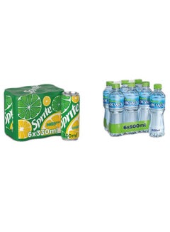 Sprite Carbonated Soft Drink Cans With Arwa Water Pet Bottle 330+500ml ...