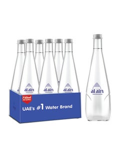 Al Ain Glass Bottled Still Water 750ml Pack of 6 UAE | Dubai, Abu Dhabi