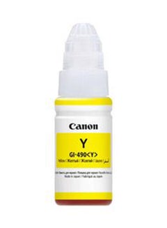 Canon GI-490 Yellow Ink Bottle, Original Ink Refill Compatible with ...