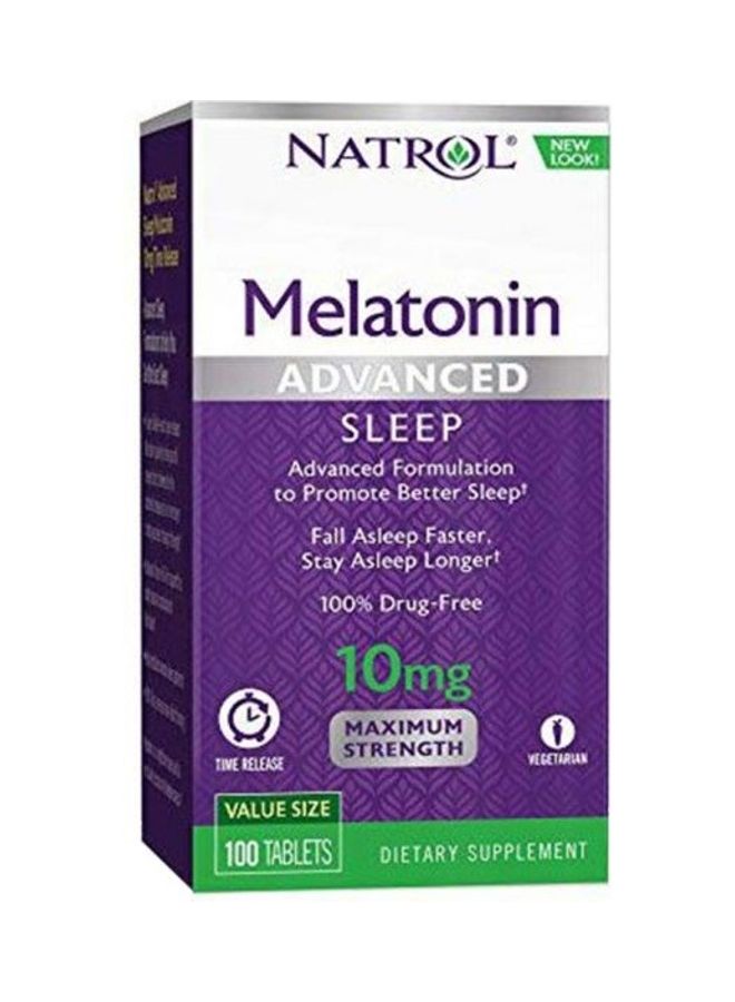 NATROL Melatonin Advanced Sleep 10Mg Time Release 100 Tablets | Best ...
