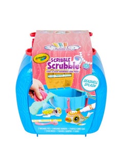 Crayola Scribble Scrubbie Pets Seashell Splash Playset 13.81x13.34x11 ...