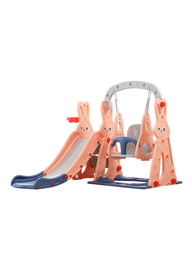 HOCC Aircraft 3 in 1 Swing Slide and Basket Ball Hoop Set 143X140X110cm ...