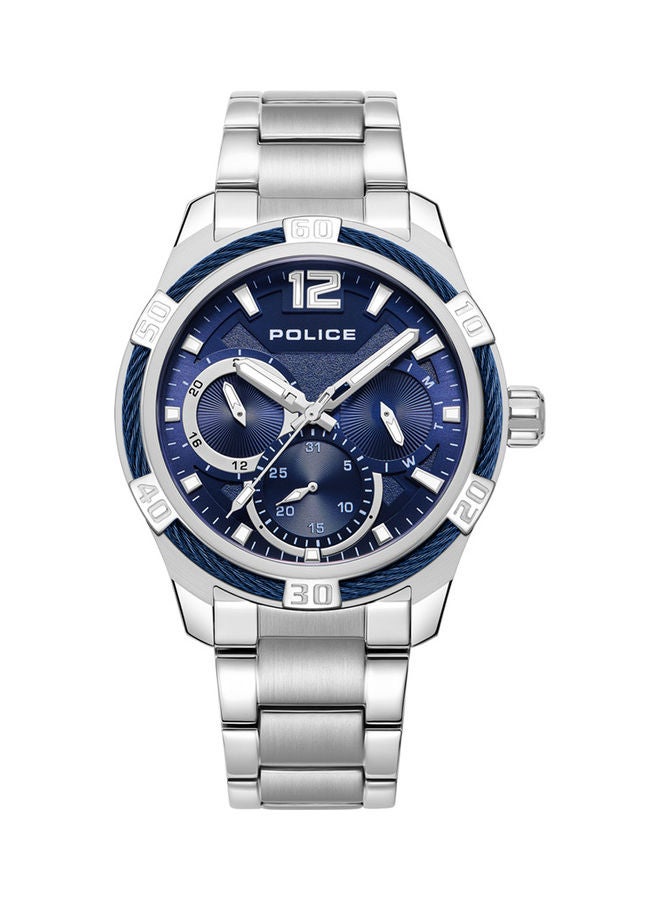 POLICE Men's Watch Blue Dial With Silver Bracelet - PEWJK0005301 | Best ...